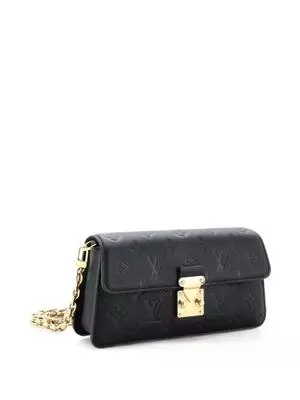 LOUIS VUITTON Pochette Métis Wallet On Chain Monogram Empreinte Leather Crossbody Bag