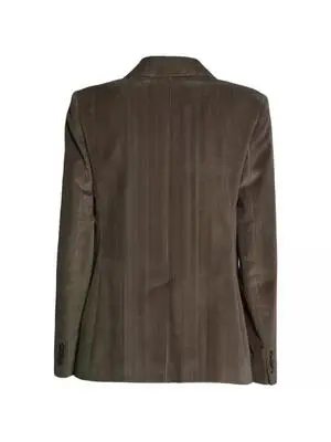 Max Mara Double-breasted Corduroy Blazer With Peak Lapels