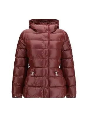 Moncler Barante Short Hooded Down Jacket - Red