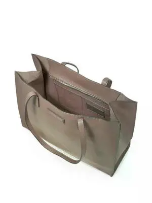 THE BRIDGE Logo-plaque Leather Tote Bag