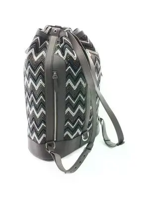 LOUIS VUITTON 2016 Zigzag-print Leather Backpack