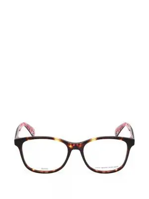 Kate Spade New York Tortoiseshell-effect Rectangle-frame Glasses