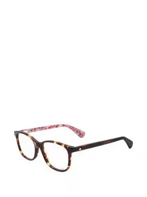 Kate Spade New York Tortoiseshell-effect Rectangle-frame Glasses