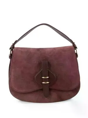 COCCINELLE Mavery Suede Leather Crossbody Bag - Red
