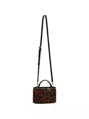 POTAMY Leopard-print Calf Hair Mini Bag - Brown