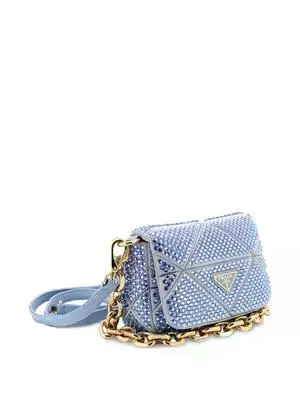 Prada Embellished Quilted Shoulder Bag