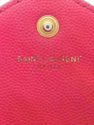 Saint Laurent 2000s Cassandra Chain Wallet - Pink