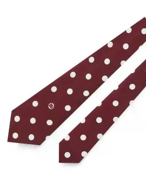 Dolce & Gabbana Polka Dot-print Silk Twill Tie