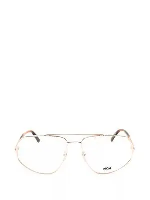 Mcm Aviator Frame Eyeglasses - Gold