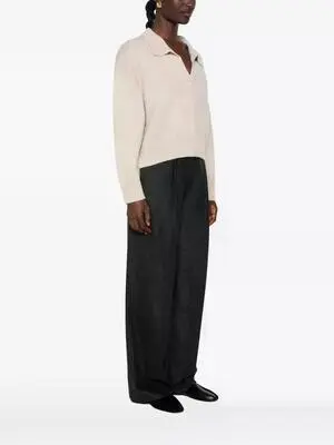 Soft Goat Relaxed-fit Polo Sweater