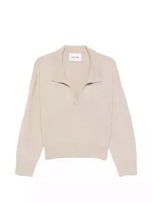 Soft Goat Relaxed-fit Polo Sweater - Neutrals