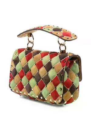 Valentino Garavani Rockstud Spike Patchwork Tote Bag