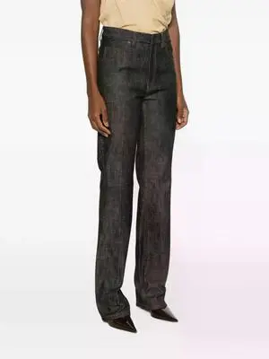PETAR PETROV Dark Frame Contrast-stitch Straight-leg Jeans