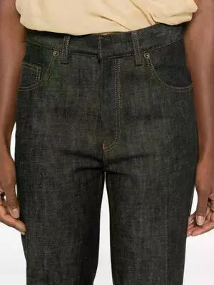 PETAR PETROV Dark Frame Contrast-stitch Straight-leg Jeans