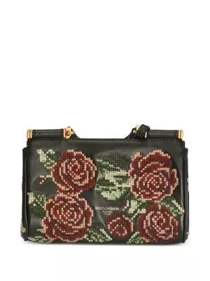 Dolce & Gabbana Mini My Sicily Floral-print Leather Handbag
