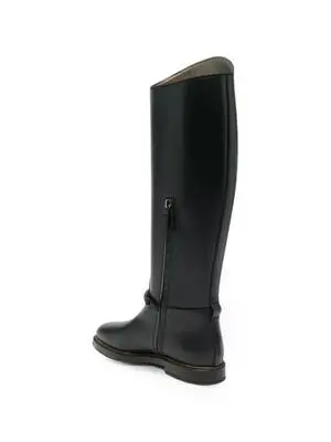 Brunello Cucinelli Monili-chain Leather Boots