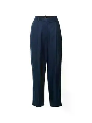 Theory Pleated Tailored Wide-leg Trousers