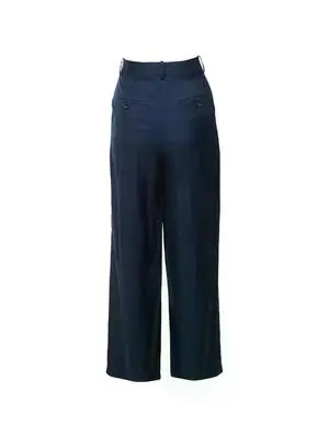 Theory Pleated Tailored Wide-leg Trousers