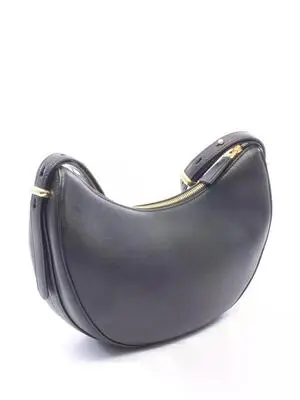 Prada Arqué Leather Shoulder Bag - Black