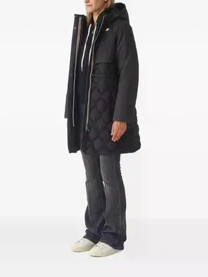 K-WAY Hooded Quilted-panel Jacket