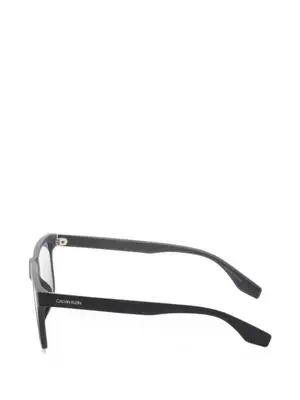 Calvin Klein Matte Rectangle-frame Sunglasses