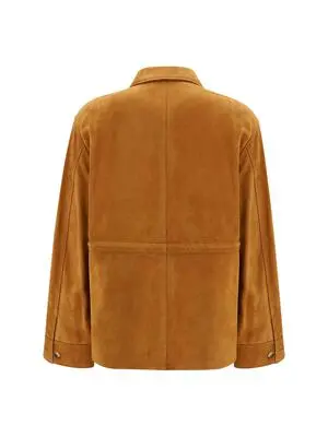 Loewe Suede Goat Leather Workwear Jacket - Brown