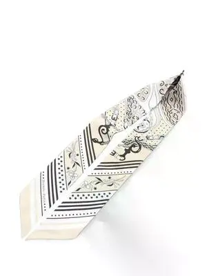Hermès 2010s Festival Des Amazones Twilly Scarf - Neutrals