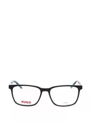 Hugo Rectangle-frame Glasses - Blue