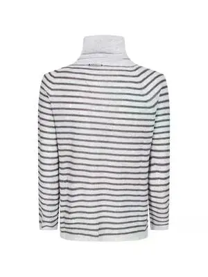 ARCHIVIO B Striped Roll-neck Sweater