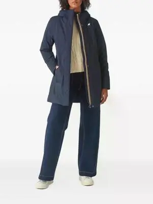 K-WAY Hooded Logo Print Coat