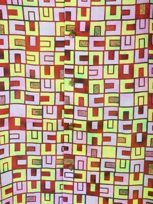 VLISCO DIALOGUES Boxes Geometric-print Short-sleeved Shirt