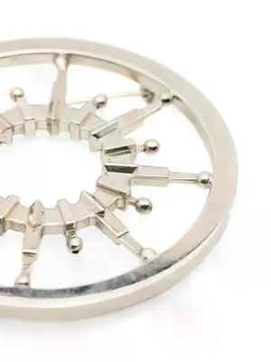 Gianfranco Ferre 1990s -tone Geometric Open-work Brooch