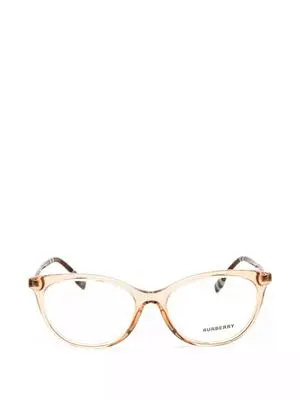 Burberry Oval-frame Glasses - Neutrals