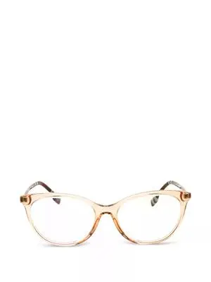 Burberry Oval Frame Glasses - Neutrals