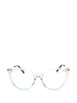 Moschino Round Frame Eyeglasses - White