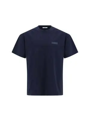 Givenchy Cotton T-shirt With Logo Patch - Blue