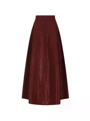 Alberta Ferretti High-shine Maxi Skirt