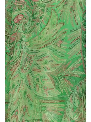 Etro Paisley Ruffled Shirt