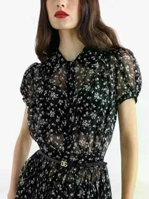 Dolce & Gabbana Floral-print Chiffon Dress