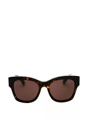 Gucci Tortoiseshell-effect Cat-eye Sunglasses - Brown