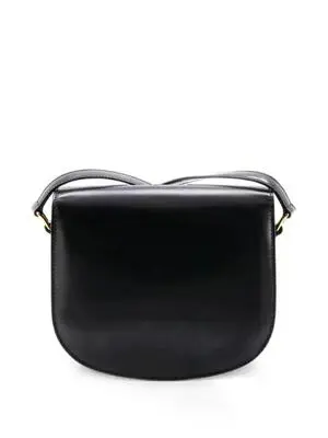 Celine Triomphe Besace Clea Flap Shoulder Bag - Black