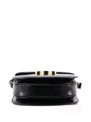 Celine Triomphe Besace Clea Flap Shoulder Bag - Black