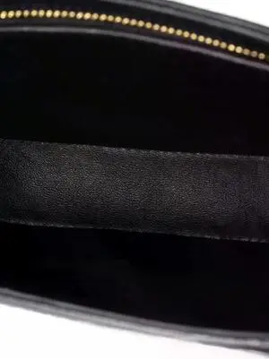 Celine Triomphe Besace Clea Flap Shoulder Bag - Black