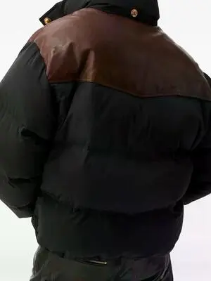 Versace Leather-trim Padded Jacket