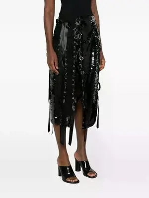Simone Rocha Sequin-embellished Lace Midi Skirt