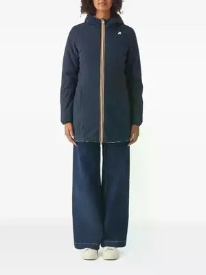 K-WAY Denise St Warm Double Hooded Logo-print Jacket
