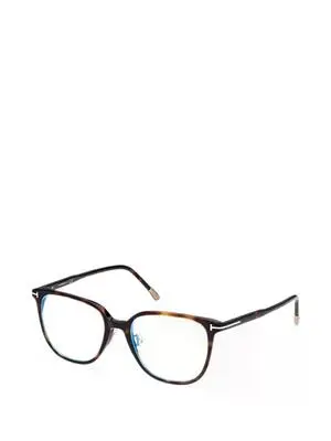 TOM FORD Square Frame Eyeglasses - Brown