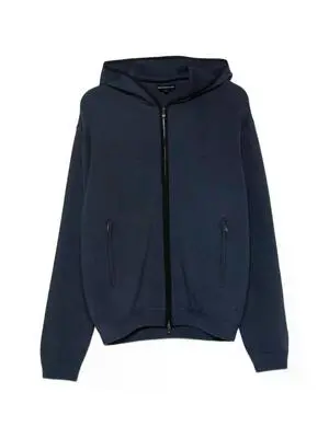 Emporio Armani Zip-up Hoodie - Blue