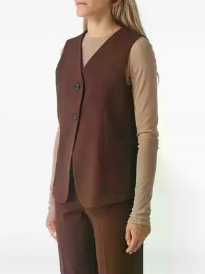 MEIMEIJ Button-up V-neck Gilet