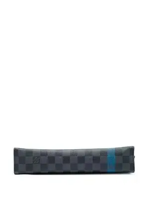 LOUIS VUITTON Damier Graphite Stripe Pochette Voyage Mm Clutch Bag